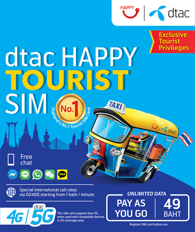 dtac Happy Tourist SIM card