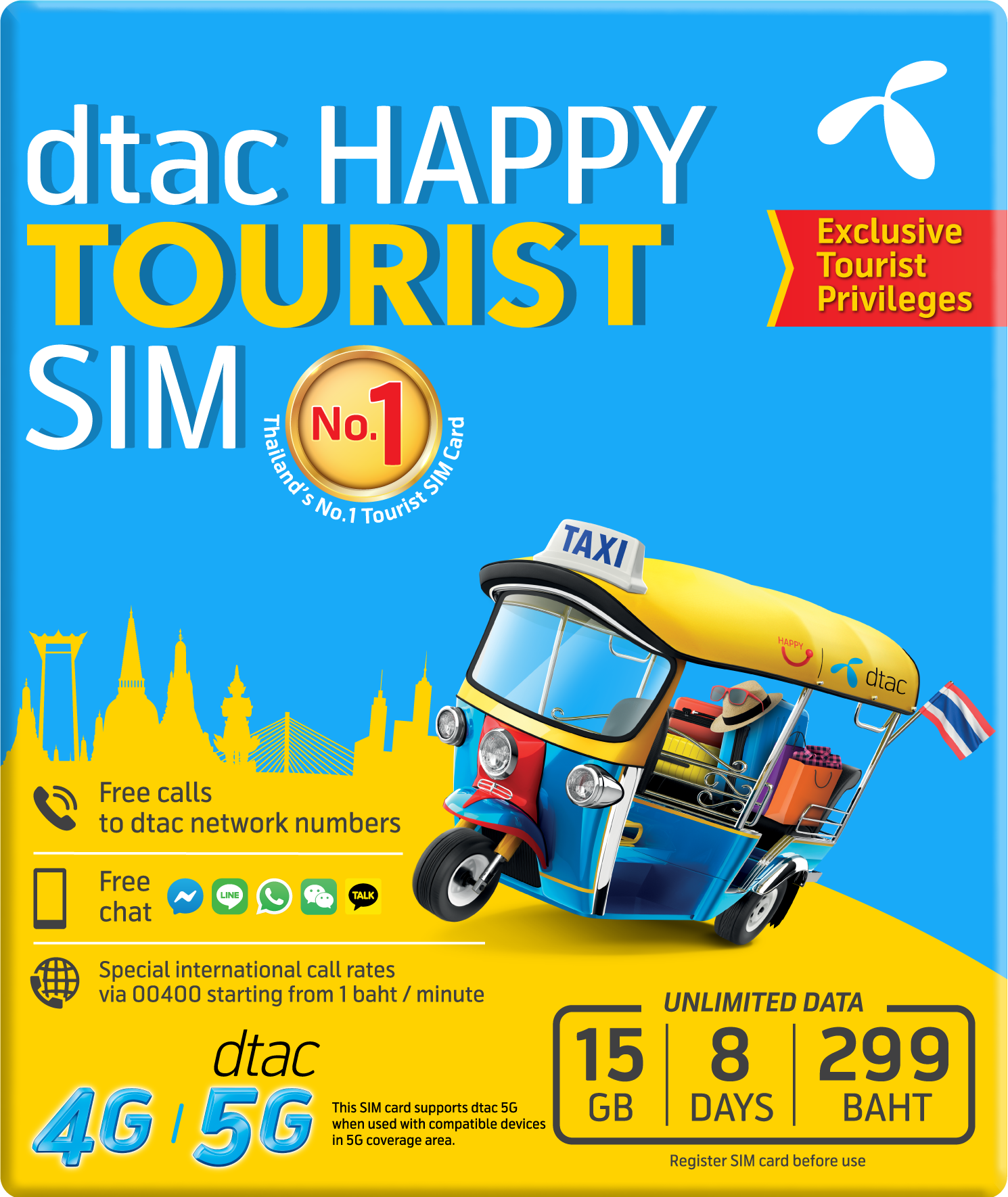 dtac Happy Tourist SIM card