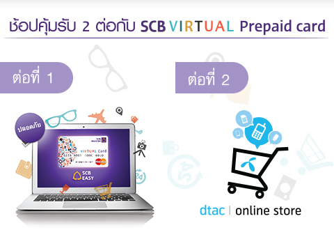 ช้อปคุ้มรับ 2 ต่อ กับ SCB | dtac